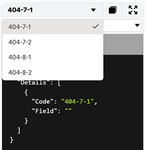 API error codes · Docs (latest) · Sage Embedded Services · Developer Portal